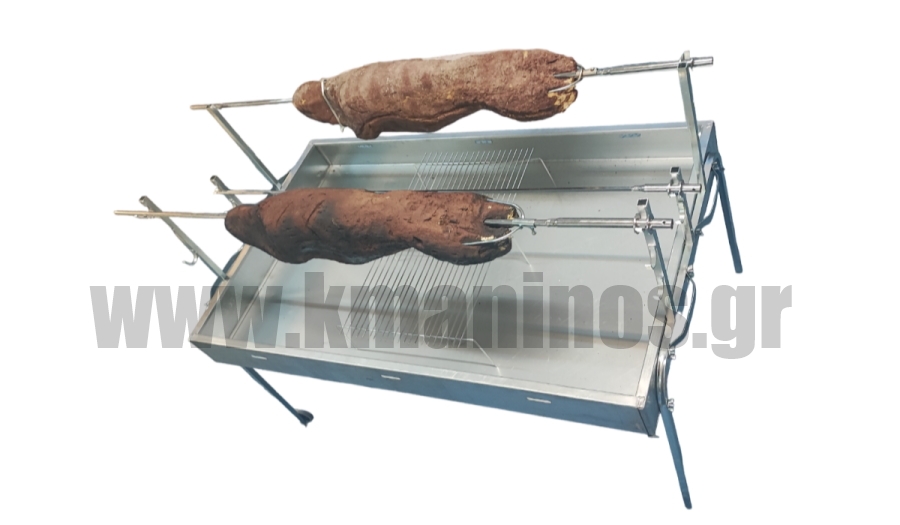 Ψησταριά Αρνιού Μονοκόμματη Διπλή για Δύο Αρνιά Ενισχυμένη με Ρόδες - K ...